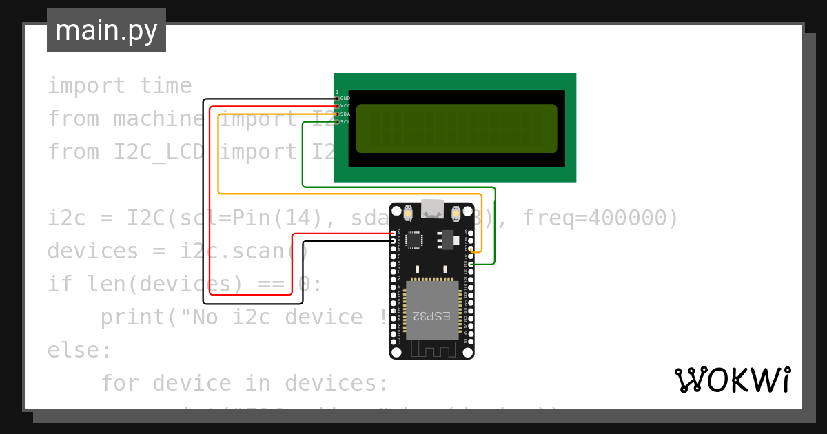 I2c Seul Copy Wokwi Esp32 Stm32 Arduino Simulator