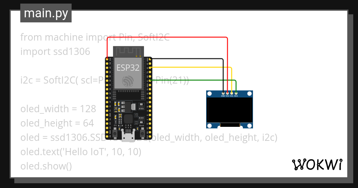 Protocolo I2c Wokwi Esp32 Stm32 Arduino Simulator 