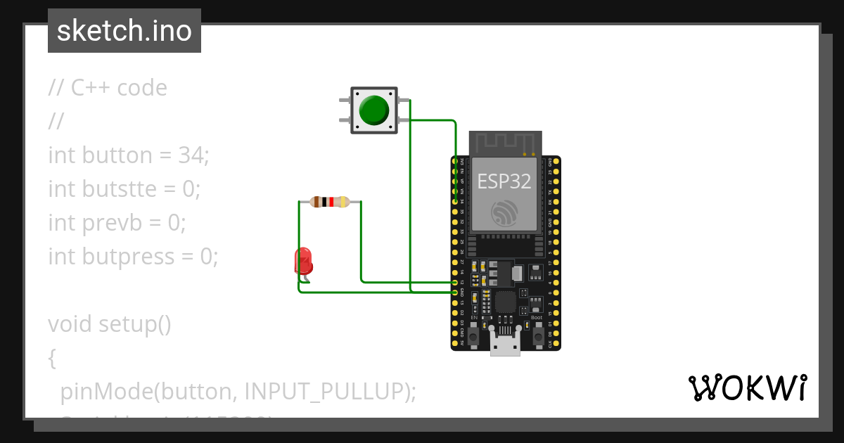 2nd Ques Wokwi Esp32 Stm32 Arduino Simulator 