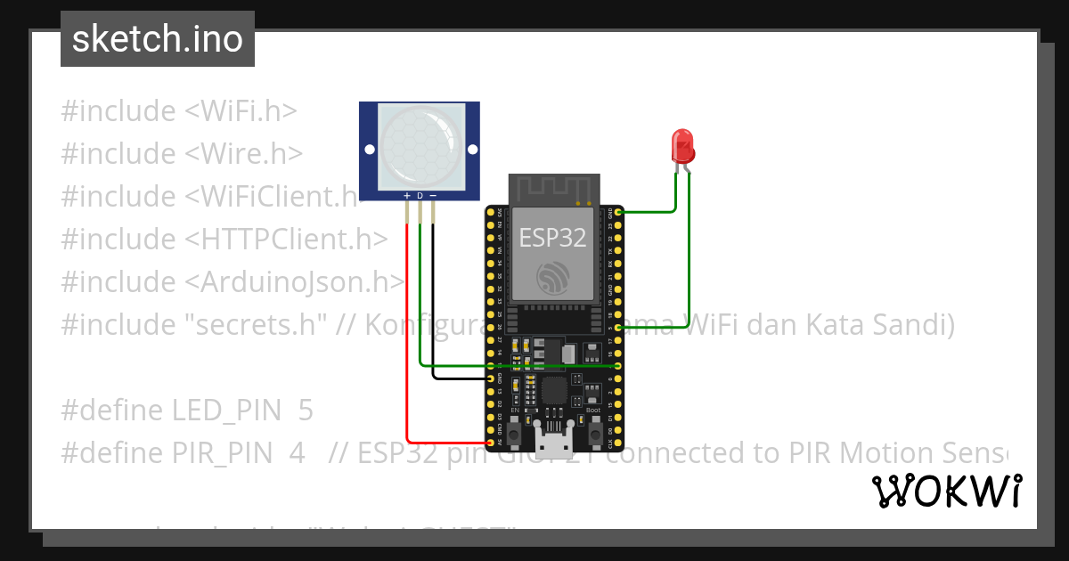 belajar 11 - Wokwi ESP32, STM32, Arduino Simulator