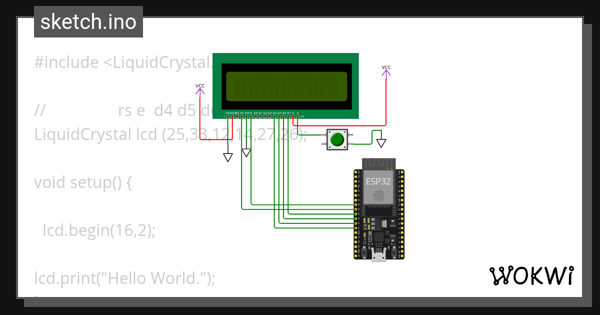 Lcd Ekran Birşeyler Toplama Wokwi Esp32 Stm32 Arduino Simulator 0313