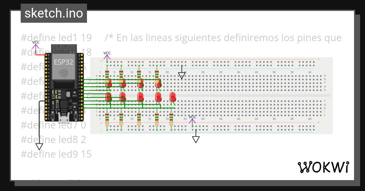 Led-03 - Wokwi ESP32, STM32, Arduino Simulator