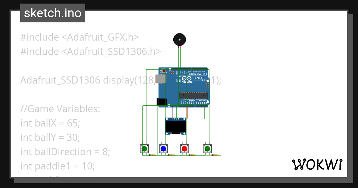 pong Copy - Wokwi ESP32, STM32, Arduino Simulator