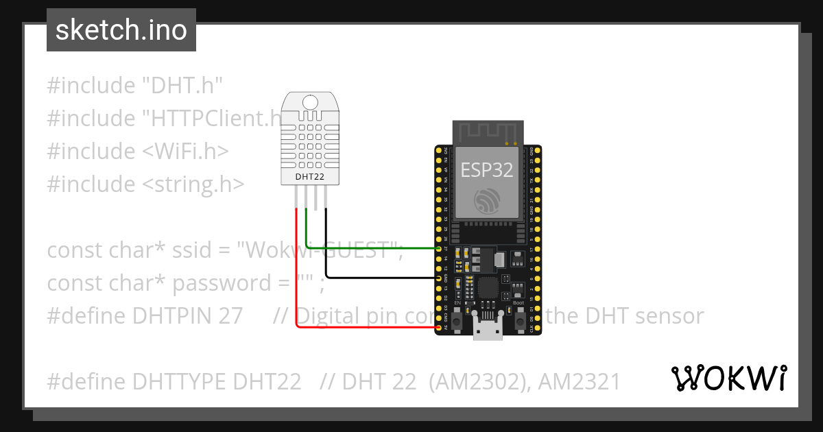 ESP32_DHT_Thingspeak_HTTP - Wokwi ESP32, STM32, Arduino Simulator