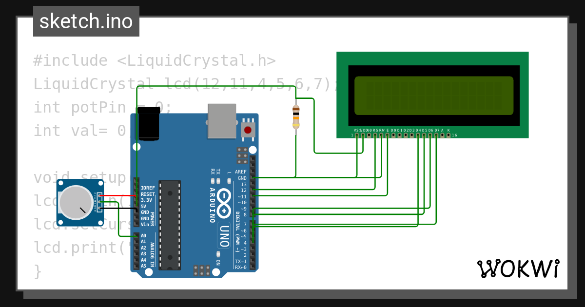 ใบงานที่ 8 โปรแกรมที่ 4 Wokwi Esp32 Stm32 Arduino Simulator