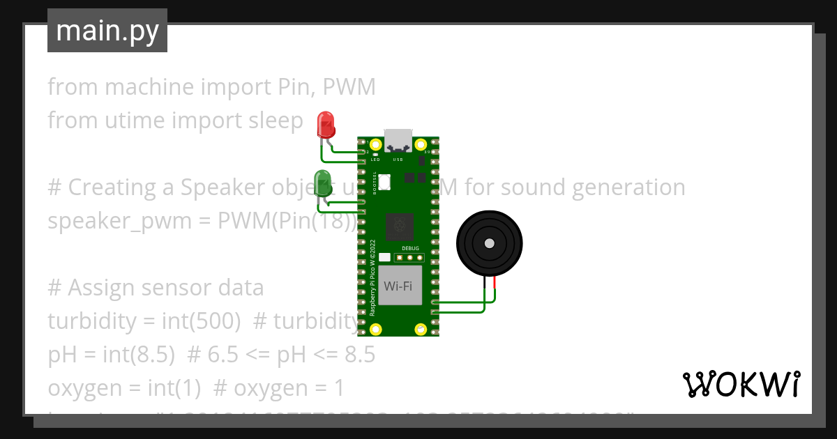 Coursework 2 - Water Quality Sensor Copy - Wokwi ESP32, STM32, Arduino Simulator