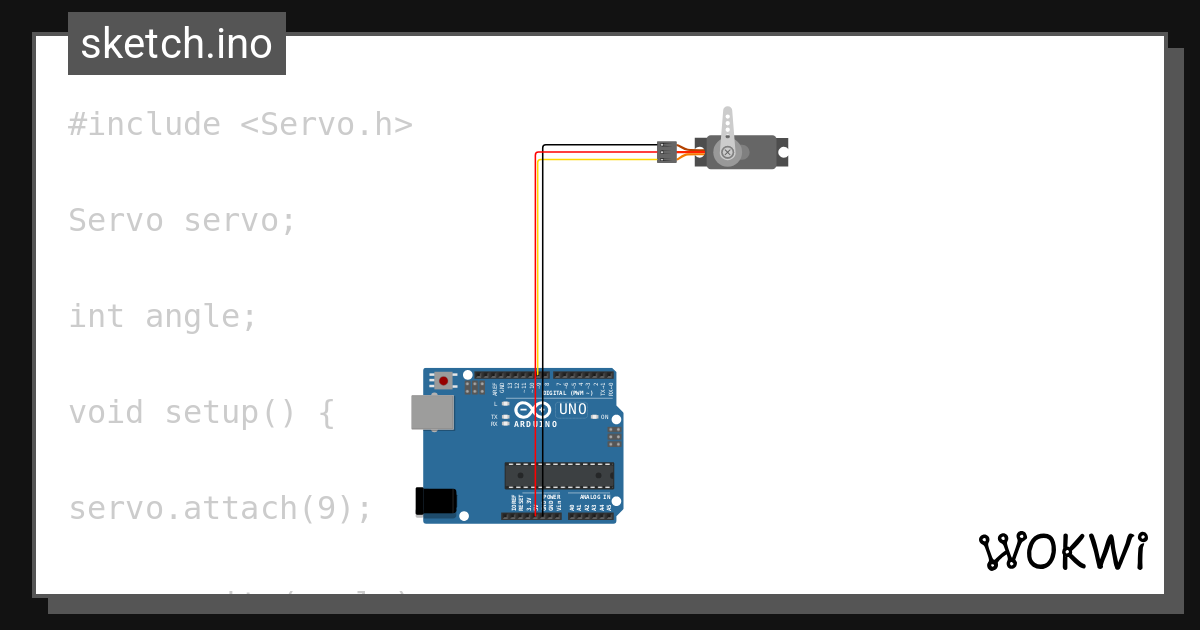 Servo Moteur Wokwi Esp32 Stm32 Arduino Simulator
