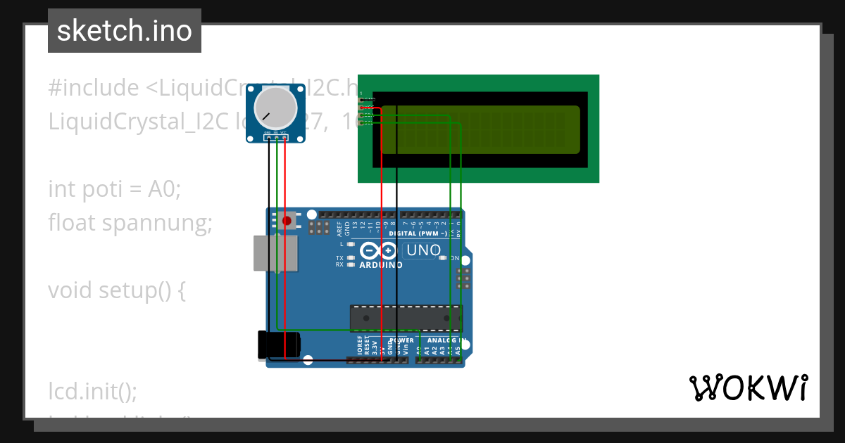 LCD Display - Wokwi ESP32, STM32, Arduino Simulator