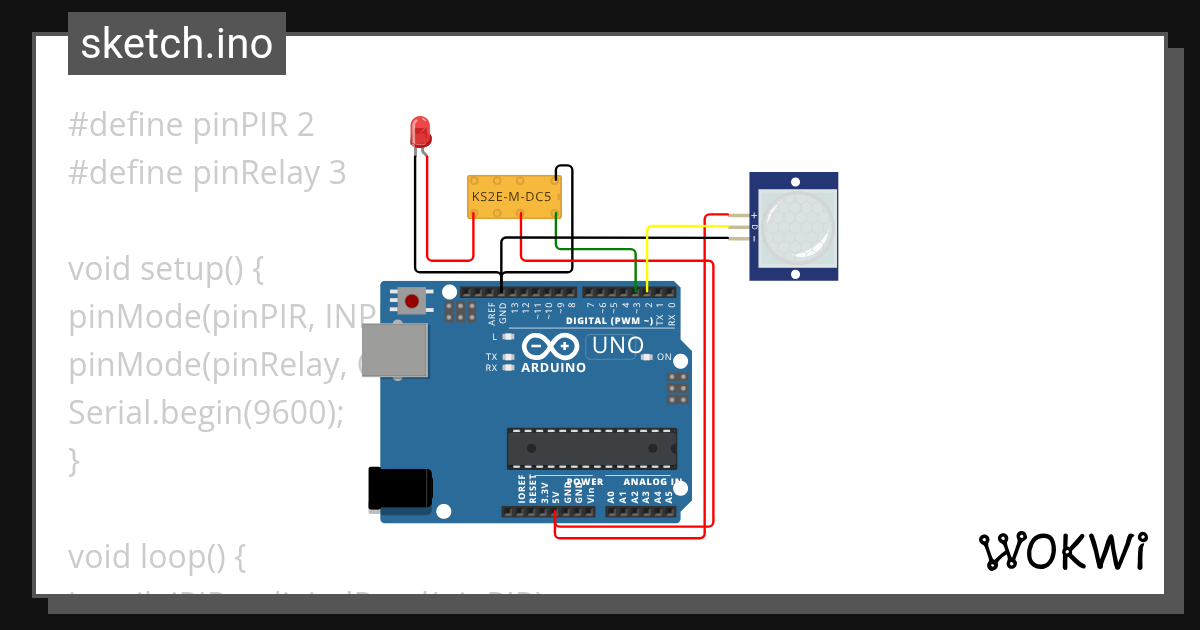 M. Irlan Yuniardi_Relay & PIR - Wokwi ESP32, STM32, Arduino Simulator
