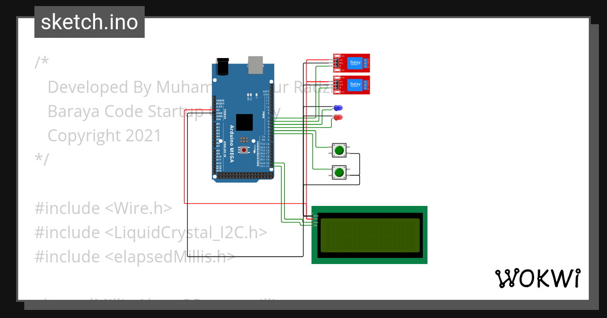 PROJEK INDRA - Wokwi ESP32, STM32, Arduino Simulator