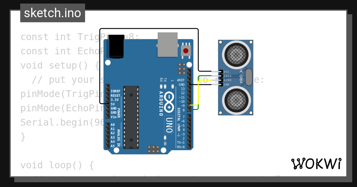 超声波雷达 Wokwi Esp32 Stm32 Arduino Simulator 5359