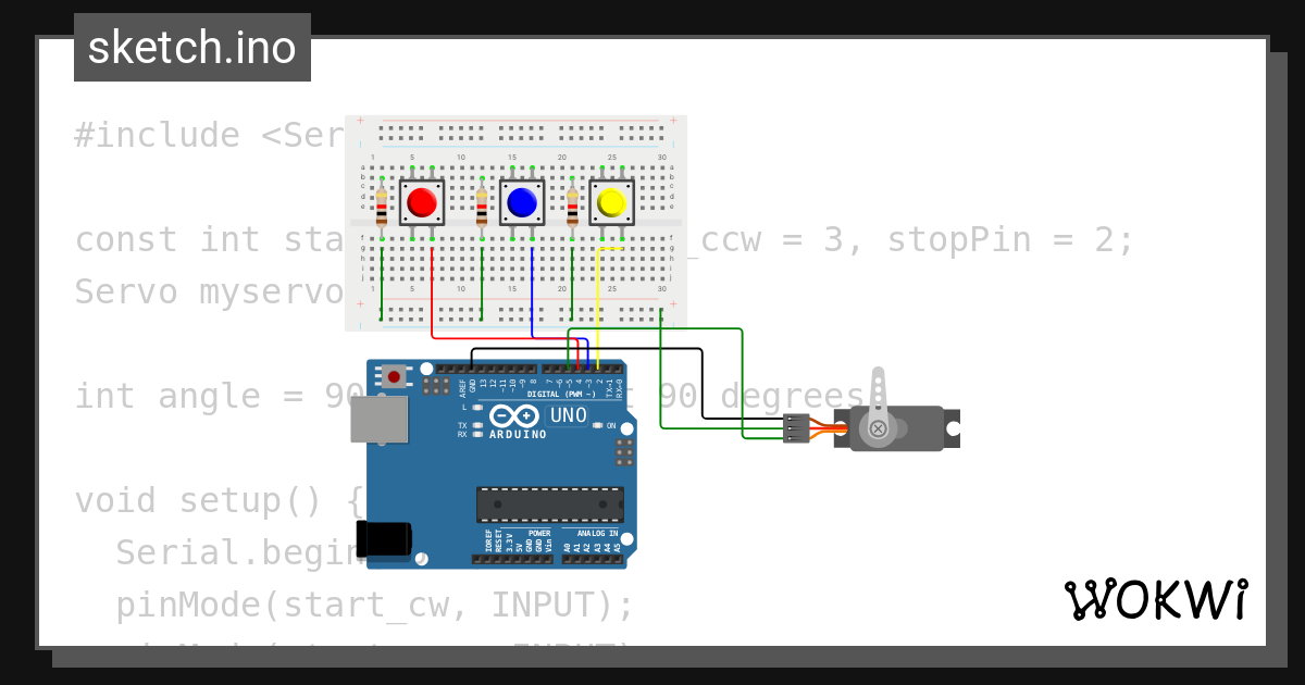 Servobutton Wokwi Esp32 Stm32 Arduino Simulator