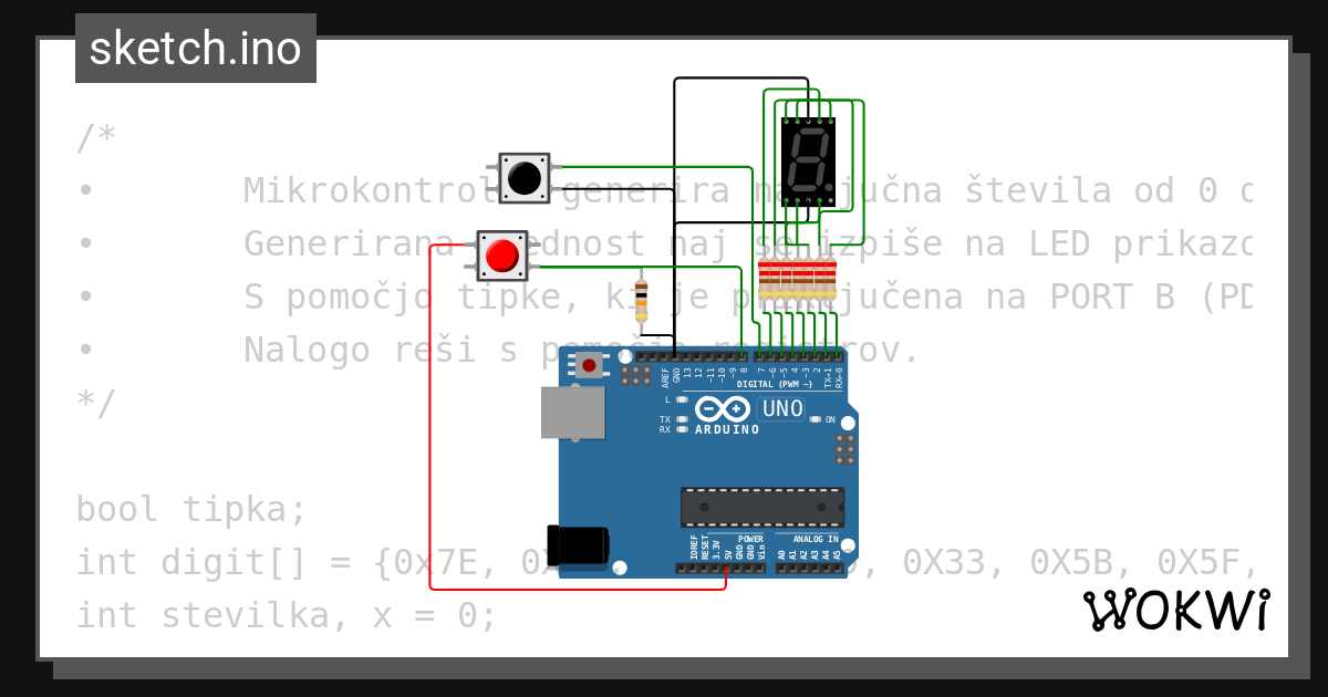 Test 2naloga Wokwi Esp32 Stm32 Arduino Simulator