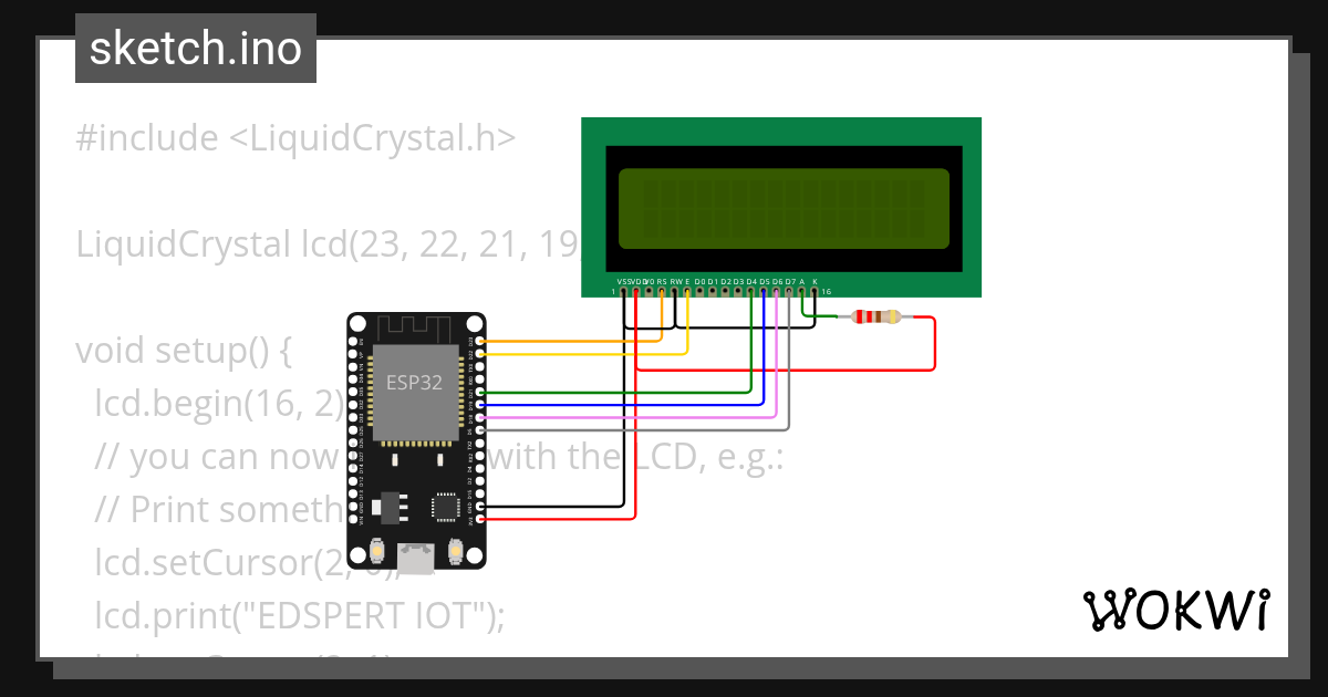 lcd - Wokwi ESP32, STM32, Arduino Simulator lcd - Wokwi ESP32, STM32, Arduino Simulator
