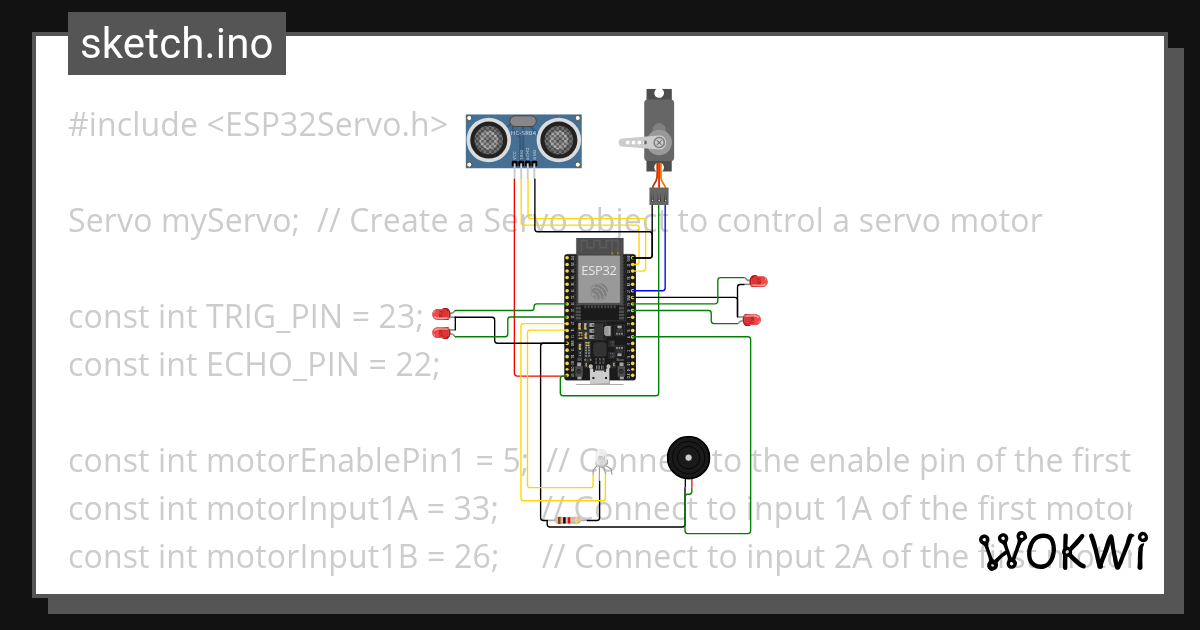 Current Project - Wokwi ESP32, STM32, Arduino Simulator