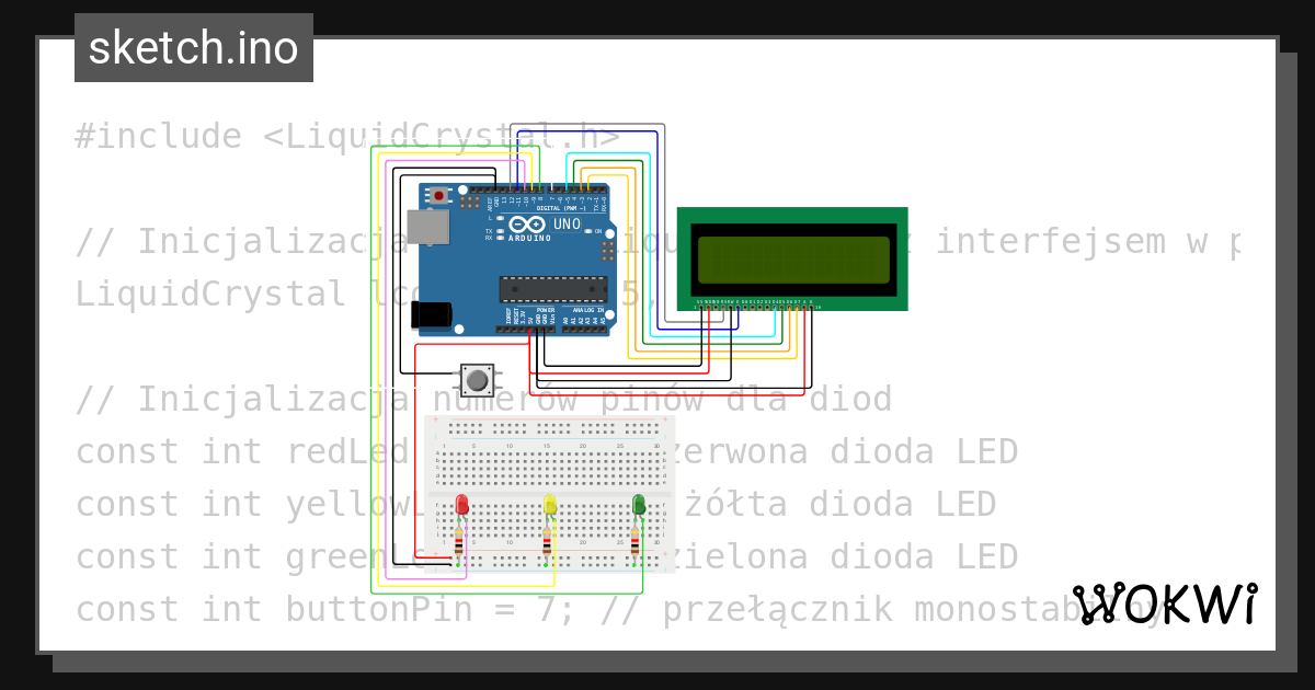 Sterowanie Diod Led Wokwi Esp32 Stm32 Arduino Simulator