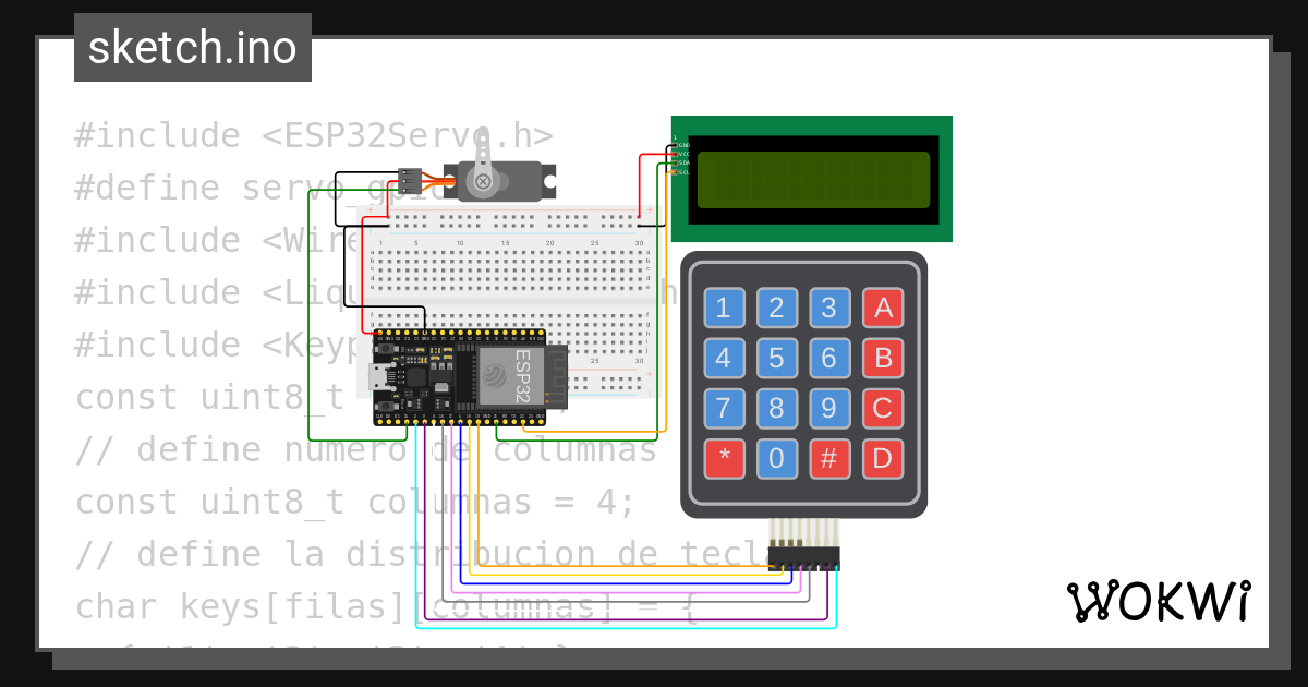 Ingreso De Contraseña Wokwi Esp32 Stm32 Arduino Simulator 3527