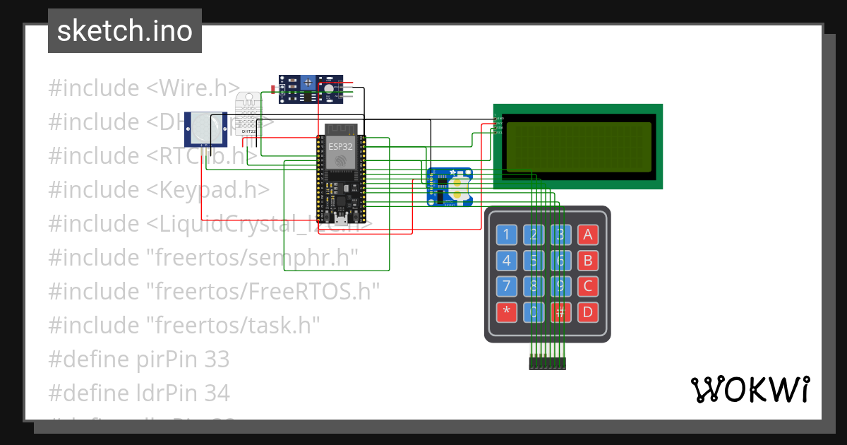 Trying to get RTOS to work - Wokwi ESP32, STM32, Arduino Simulator