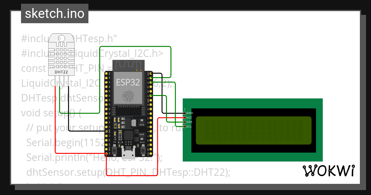 Esp32dht22lcd 16x2 I2c Wokwi Esp32 Stm32 Arduino Simulator 9158