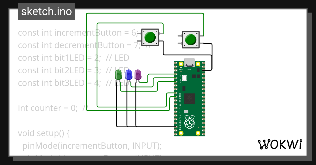 Bit Counter Copy Wokwi Esp32 Stm32 Arduino Simulator 