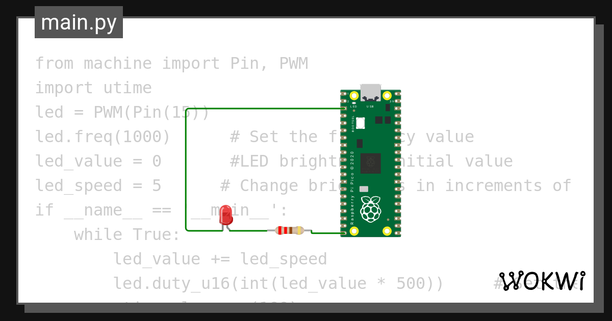 Duty Cycle And Brightness Modificationexternal Led Wokwi Esp32 Stm32 Arduino Simulator