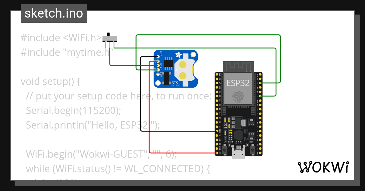 Local and Online time - Wokwi ESP32, STM32, Arduino Simulator