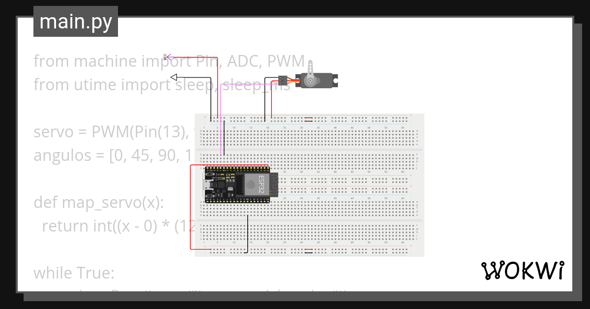 Servo ok - Wokwi ESP32, STM32, Arduino Simulator