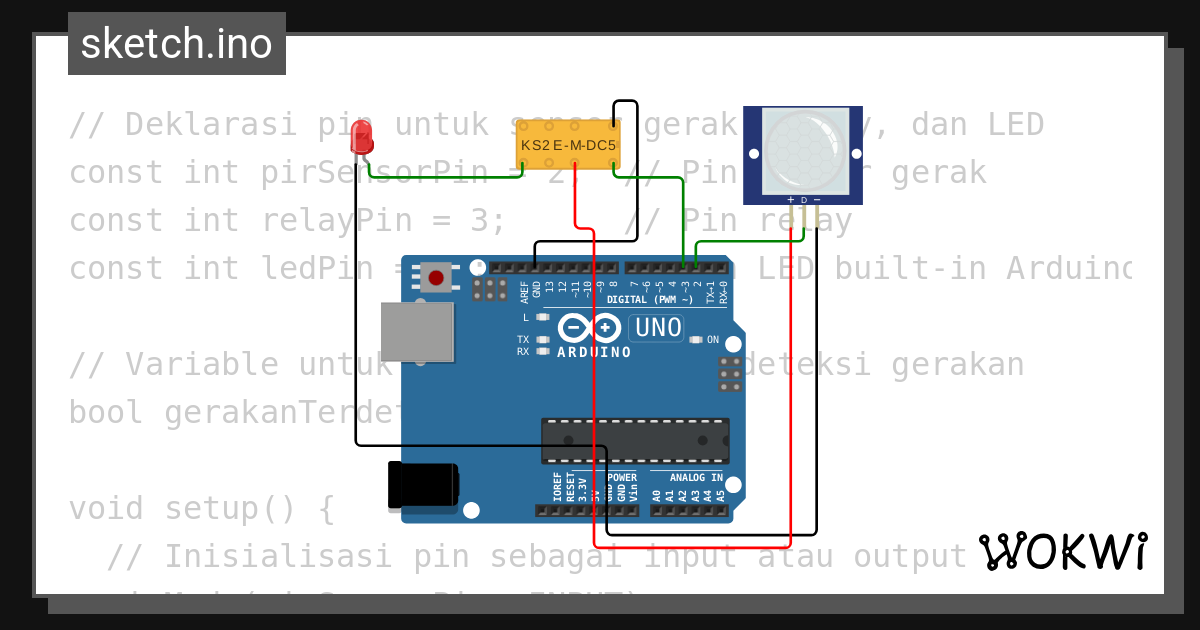 Relay Dan Pir Copy Wokwi Esp32 Stm32 Arduino Simulator 7221