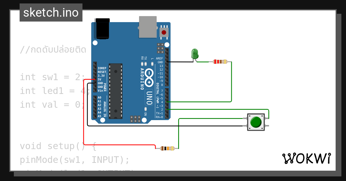 กดดับปล่อยติด Wokwi Esp32 Stm32 Arduino Simulator 1521