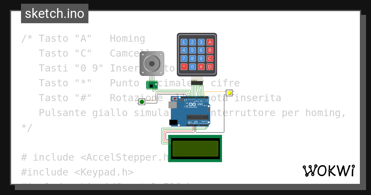 Misura Con Accelstepper Wokwi Esp32 Stm32 Arduino Simulator