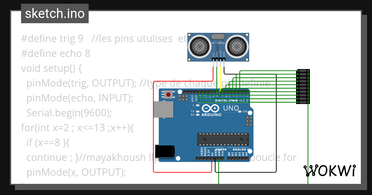 suivi d assenceur - Wokwi ESP32, STM32, Arduino Simulator