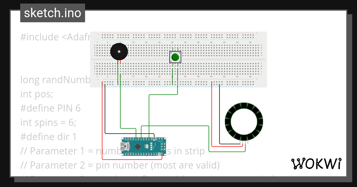 Testglücksrad Mit Schalter Wokwi Esp32 Stm32 Arduino Simulator