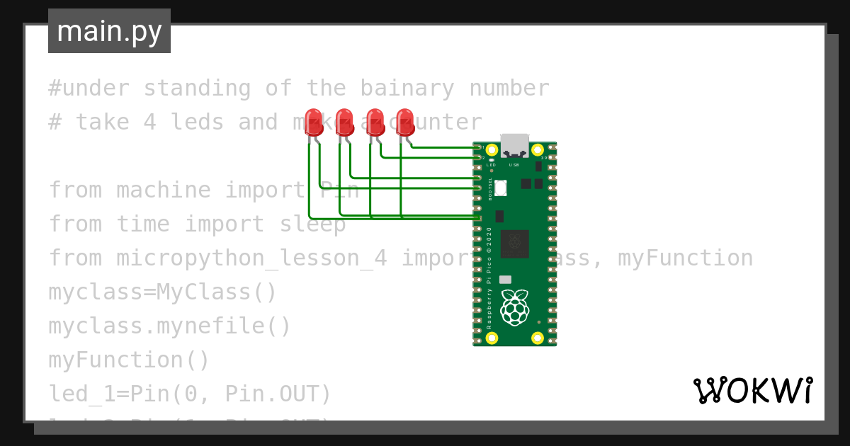 Micropythonlesson3 Wokwi Esp32 Stm32 Arduino Simulator