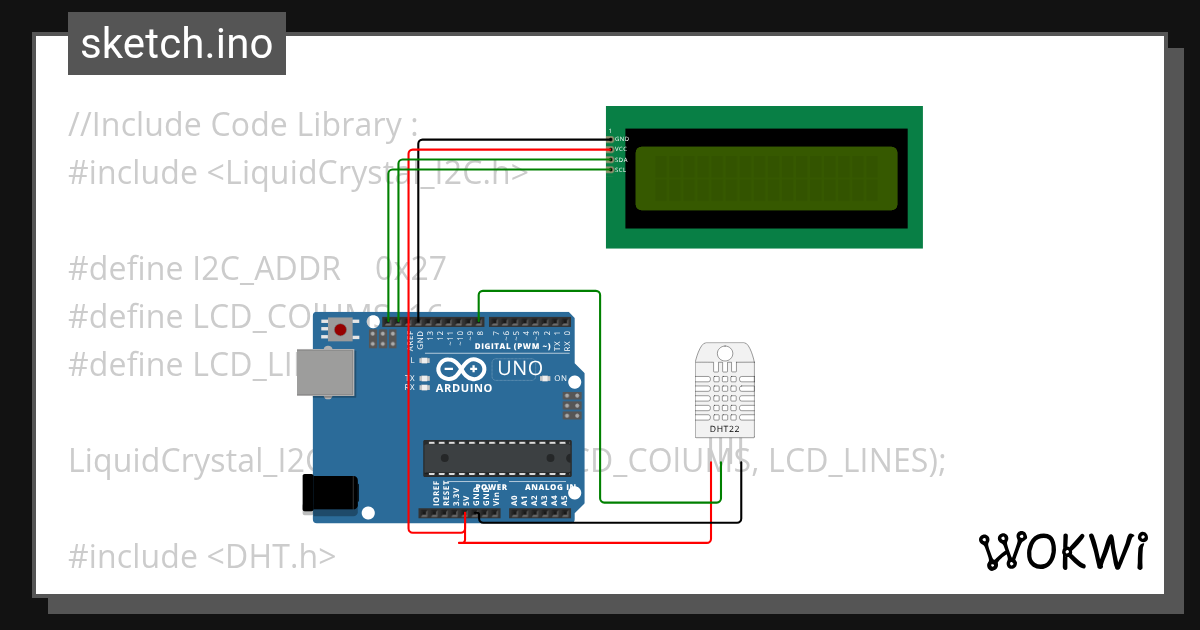Project10 Sensor Suhu Wokwi Esp32 Stm32 Arduino Simulator 