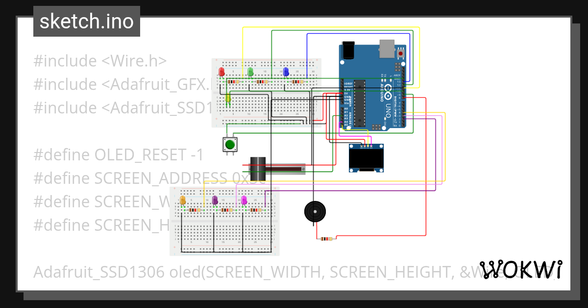 LEDS - Wokwi ESP32, STM32, Arduino Simulator