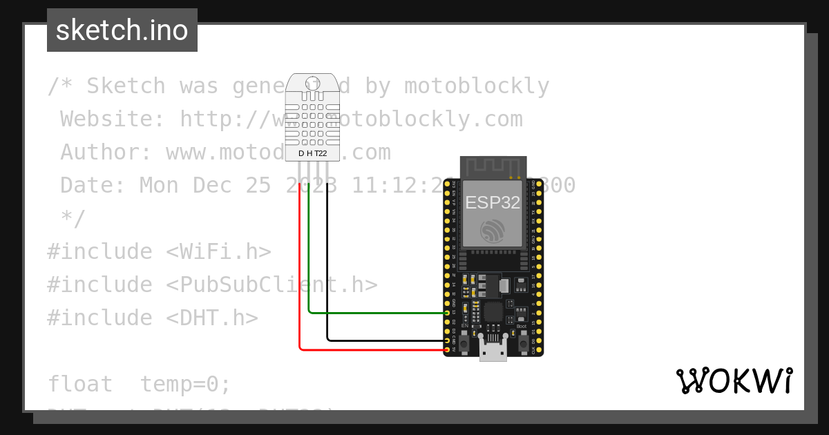 201 溫度感測 Wokwi Esp32 Stm32 Arduino Simulator