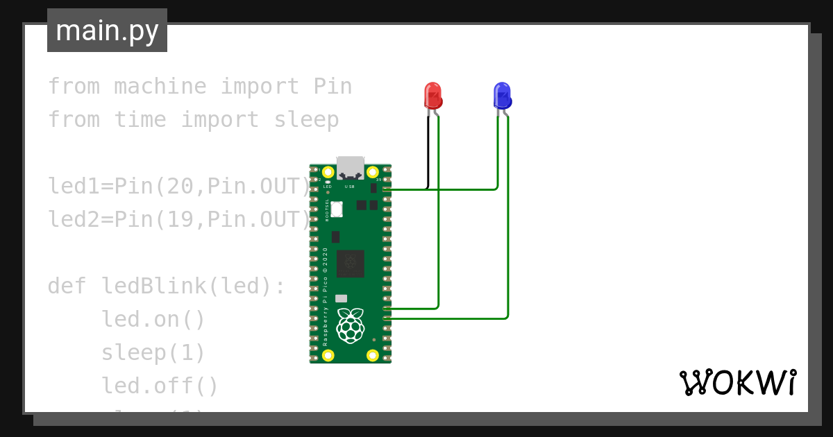 Rasberry Led Wokwi Esp32 Stm32 Arduino Simulator