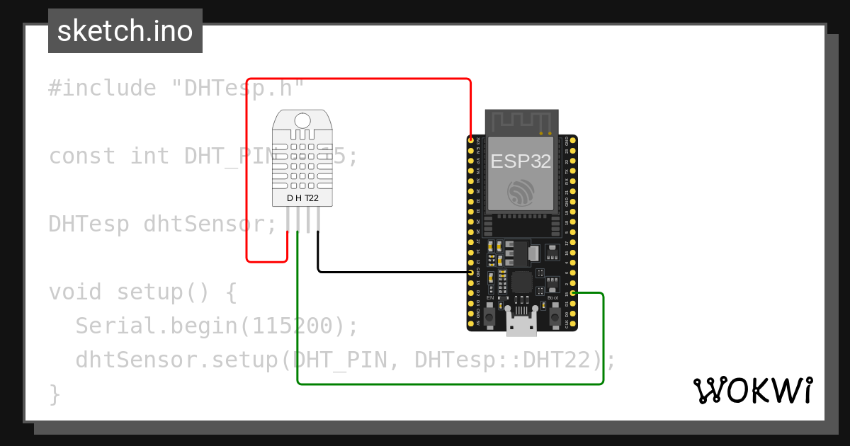 Rizqon Alif Xavier203510661esp32dht22tugas4 Wokwi Esp32 Stm32 Arduino Simulator
