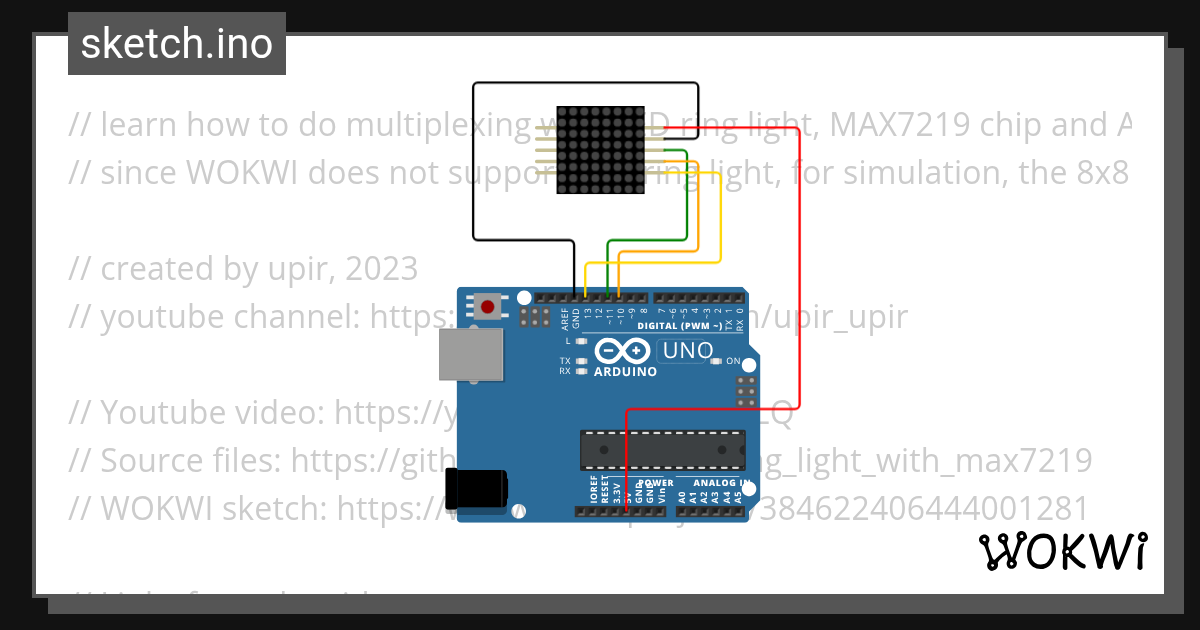 Ledmatrix Wokwi Esp32 Stm32 Arduino Simulator 4702
