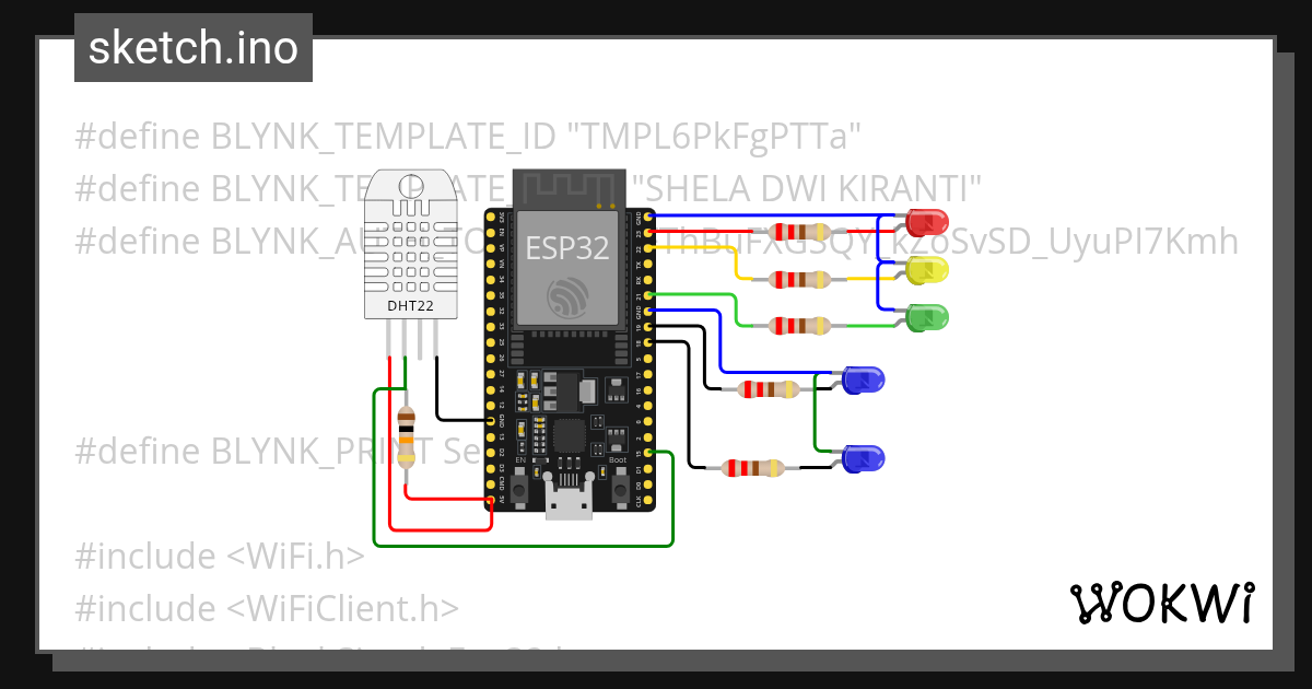 SHELA DWI KIRANTI - Wokwi ESP32, STM32, Arduino Simulator