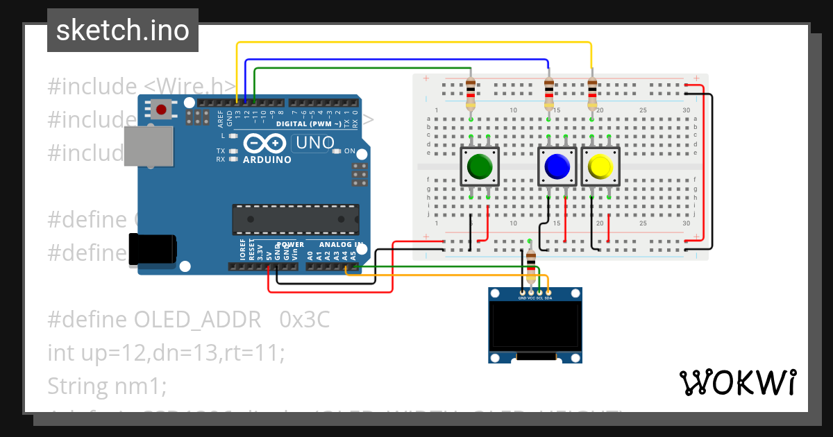 Oled Text Input Ed23b008 Wokwi Esp32 Stm32 Arduino Simulator