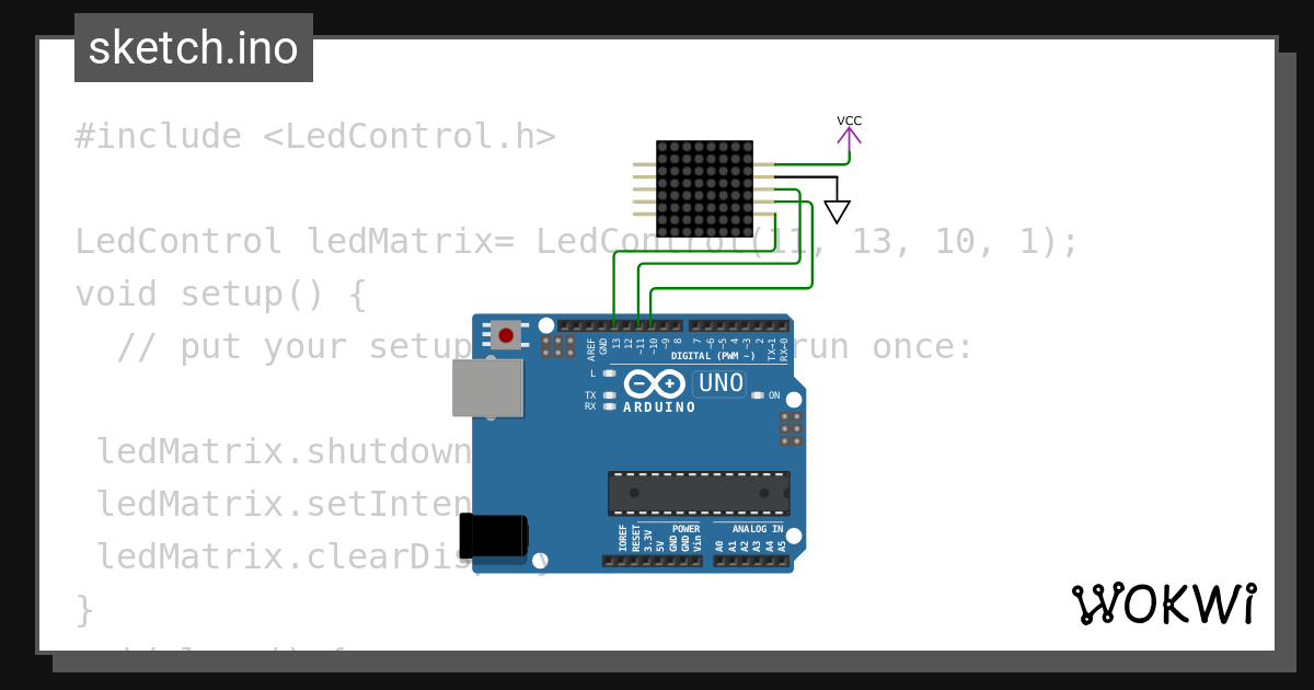 Ledcontrol Multi Wokwi Esp32 Stm32 Arduino Simulator