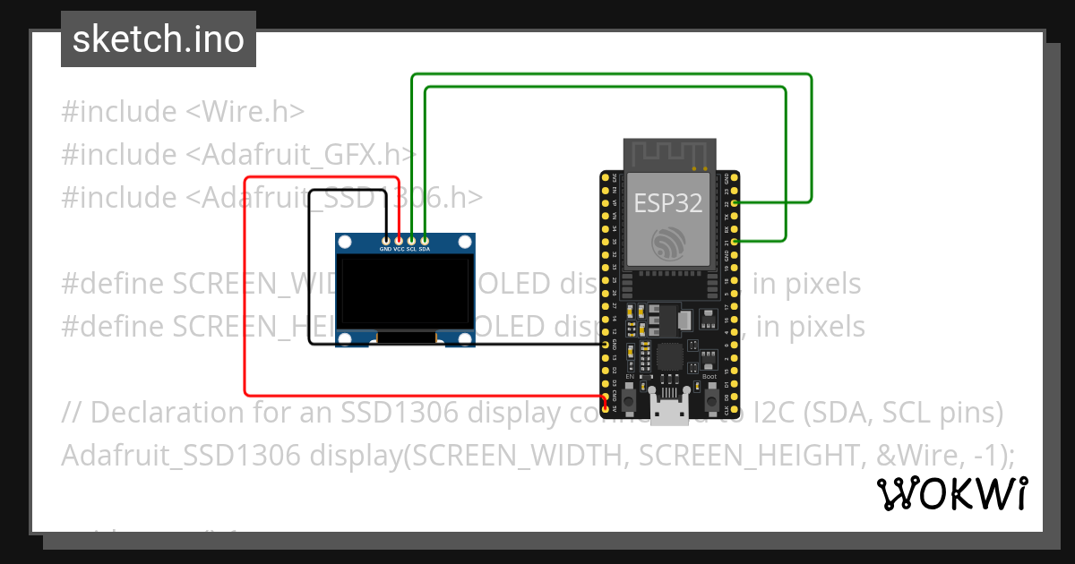 Oled Display Wokwi Esp32 Stm32 Arduino Simulator 8478