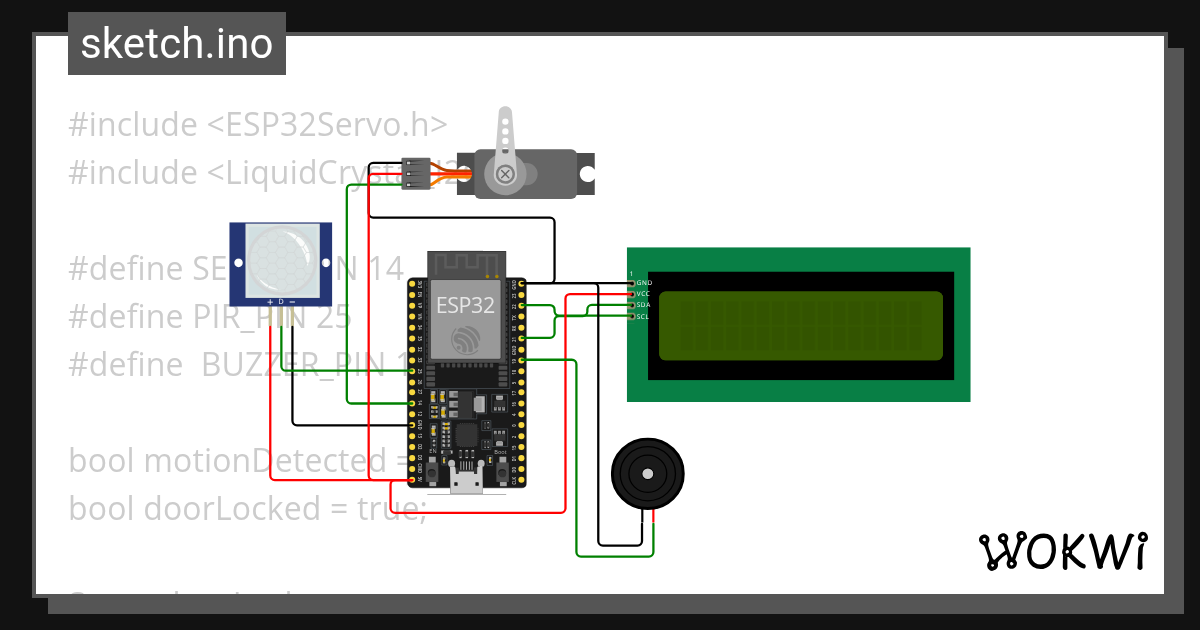 IOT 134 AA1 : Unlock Sound - Solution Copy - Wokwi ESP32, STM32, Arduino Simulator