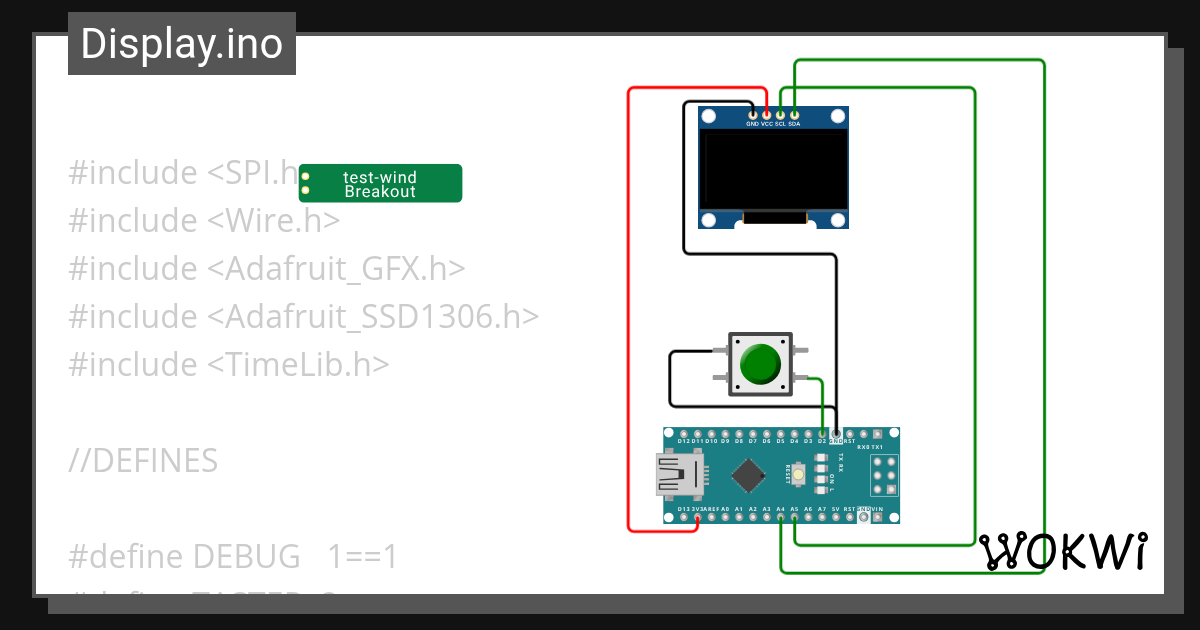 Display - Wokwi ESP32, STM32, Arduino Simulator