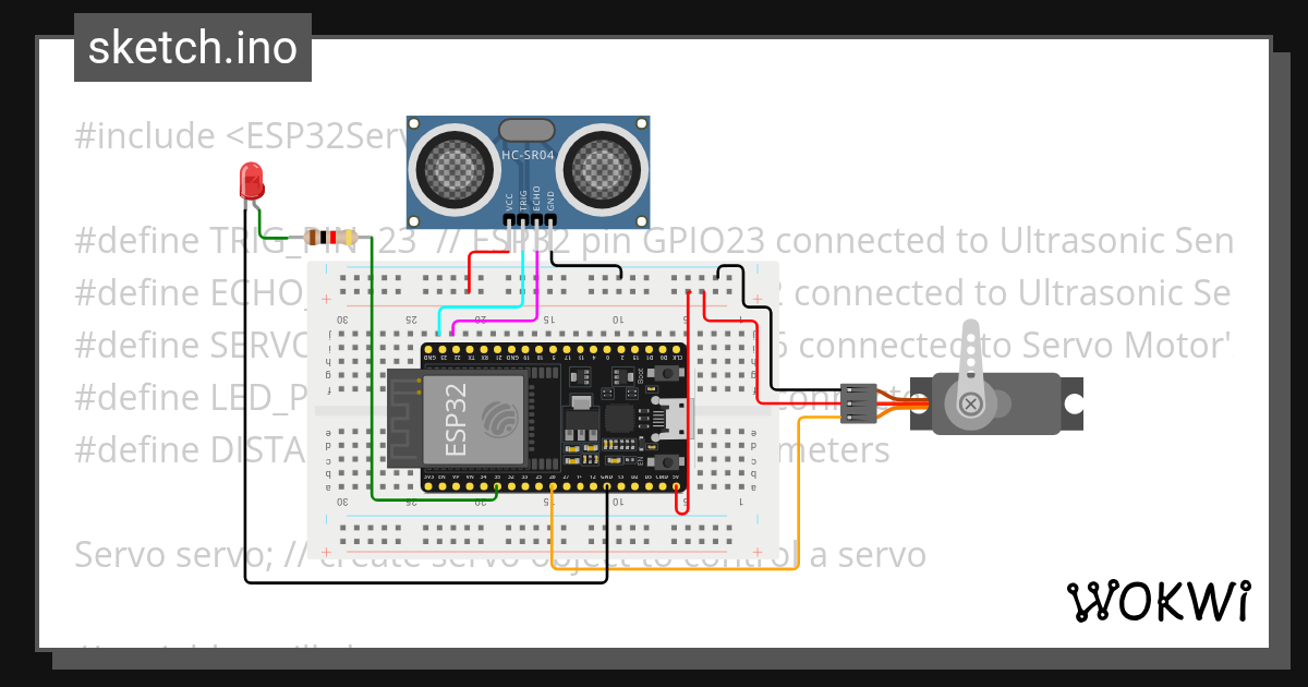 servo-ultrasonic Copy - Wokwi ESP32, STM32, Arduino Simulator