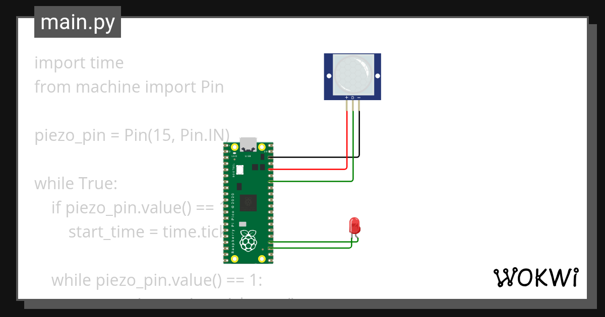 PIR Sensor Copy - Wokwi ESP32, STM32, Arduino Simulator