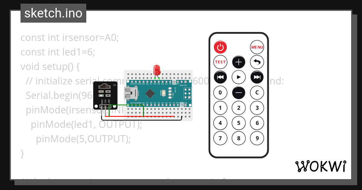 Ir Sensor Wokwi Esp32 Stm32 Arduino Simulator 