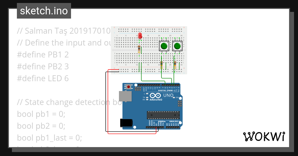 Control The Brightness Of Led Using Push Buttons Wokwi Esp32 Stm32