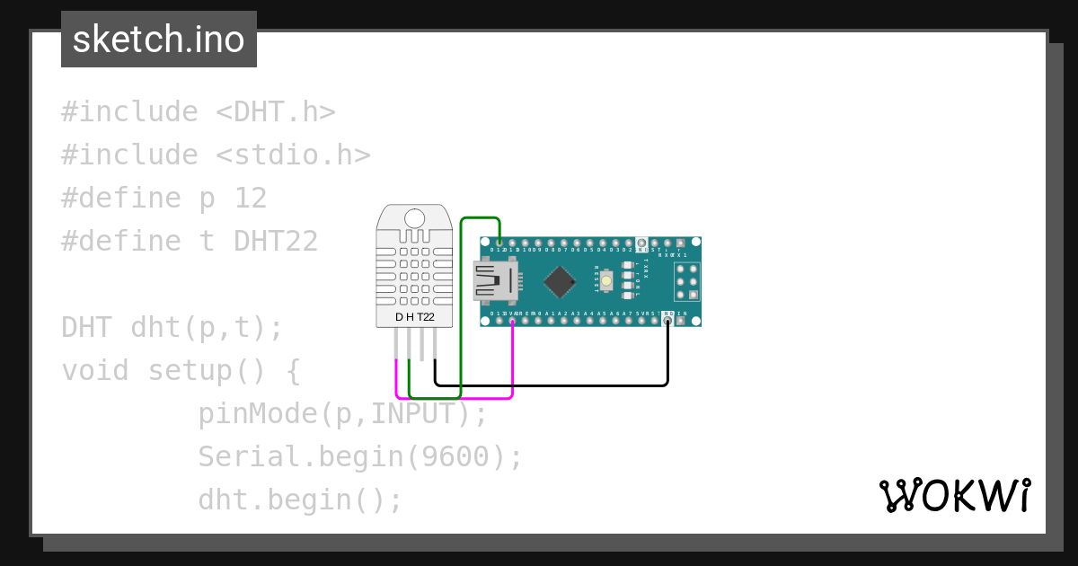 Temhumidsensor Wokwi Esp32 Stm32 Arduino Simulator 